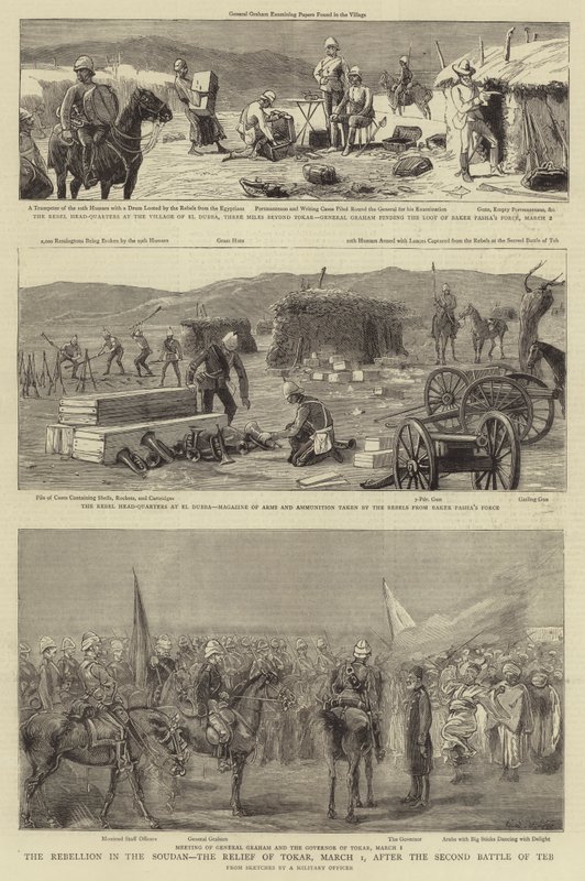 The Rebellion in the Soudan, the Relief of Tokar, 1 March, after the ...