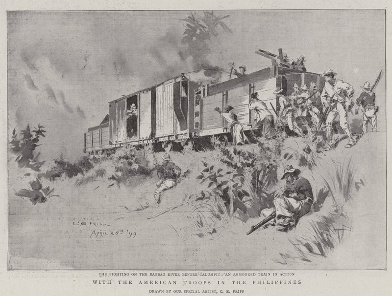With the American Troops in the Philippines