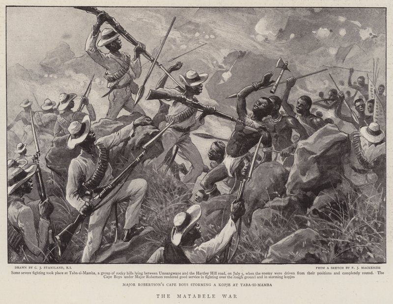 The Matabele War by Charles J. Staniland: Fine art print