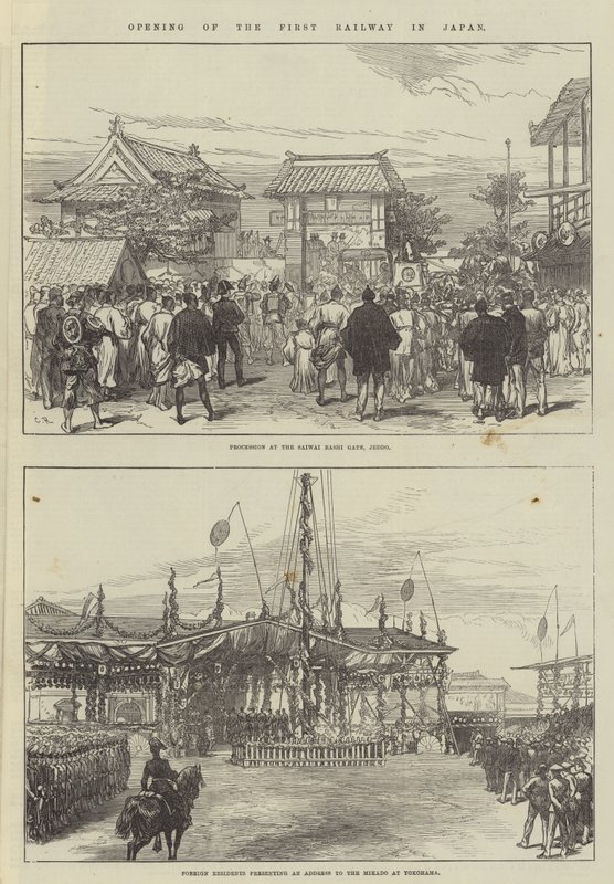 Opening of the First Railway in Japan