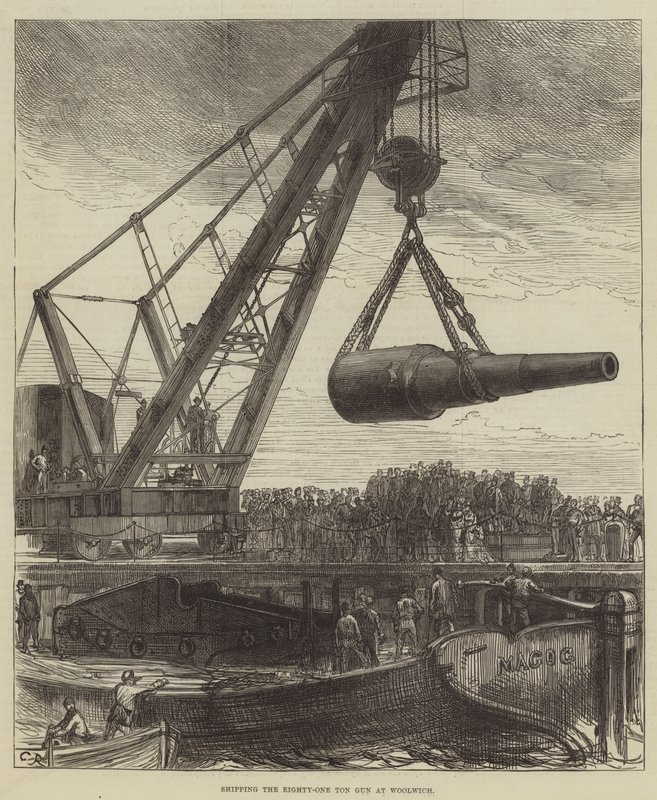 Shipping the Eighty-One Ton Gun at Woolwich