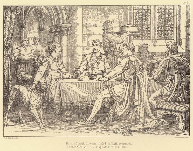 Illustration for Lara, A Tale by Lord Byron