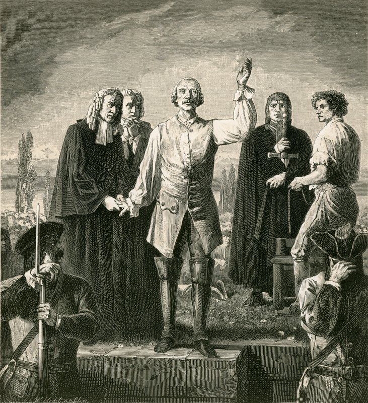 Execution of Major Davel by Charles Gleyre: Fine art print
