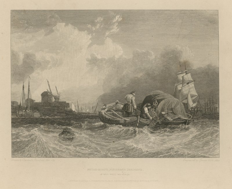 Peter boats fishermen dredging off Millwall