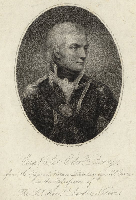 Captain and Sir Edward Berry by Daniel Orme: Fine art print