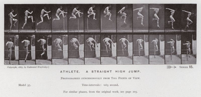 The Human Figure in Motion: Athlete, a straight high jump
