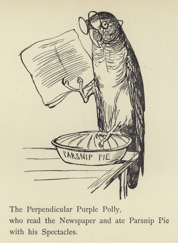 The Perpendicular Purple Polly by Edward Lear