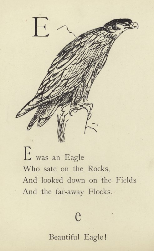 The Letter E by Edward Lear: High-quality fine art print