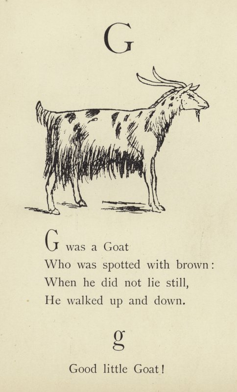 The Letter G by Edward Lear: High-quality fine art print