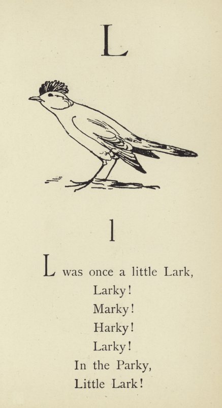 The Letter L by Edward Lear: High-quality fine art print
