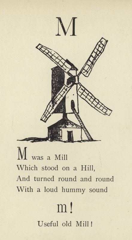 The Letter M by Edward Lear: High-quality fine art print