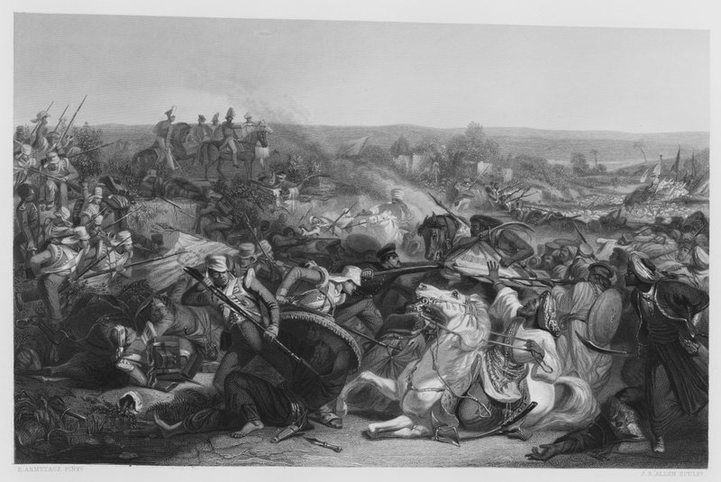 The Battle of Meeanee by Edward Armitage: Fine art print