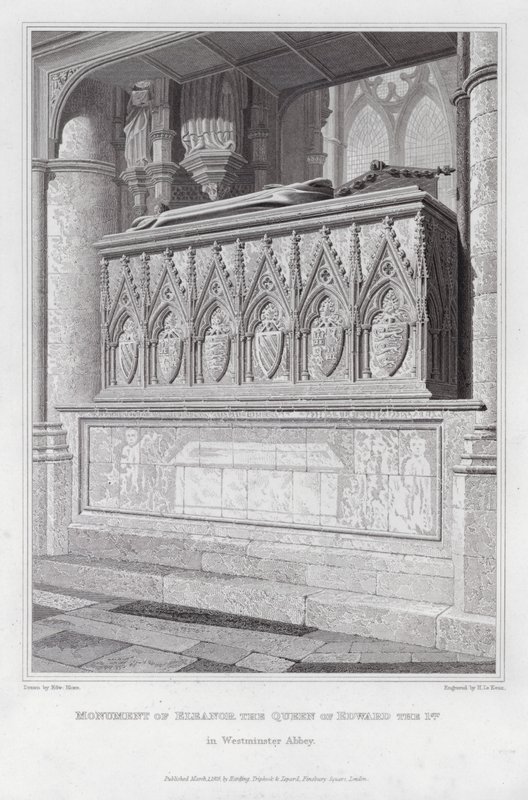 Monument of Eleanor the Queen of Edward I, in Westminster Abbey