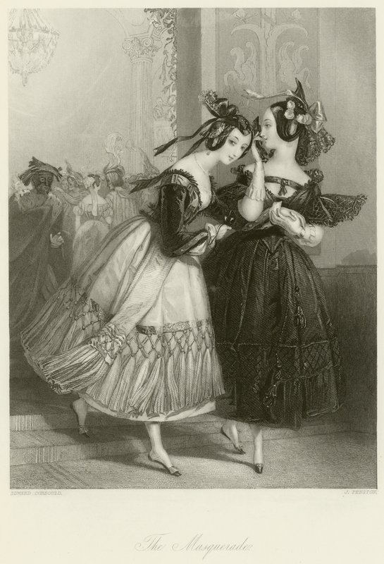 The Masquerade by Edward Henry Corbould: Fine art print