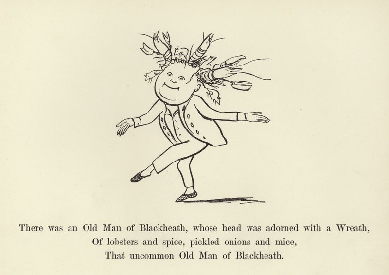 There was an Old Man of Blackheath, Whose Head was Adorned with a Wreath