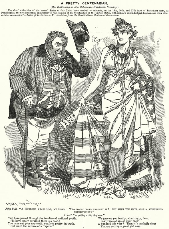 Punch Cartoon: A Pretty Centenarian - The Centenary of the Drafting of ...