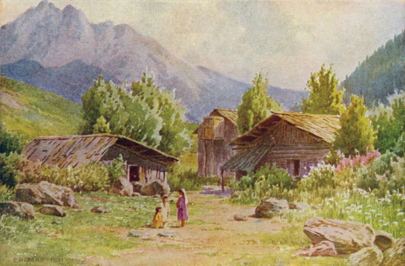 A Corner of the Village of Pahlgam, Lidar Valley