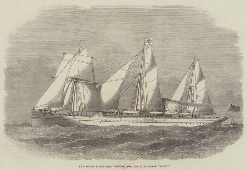 The Screw Steam-Ship Viceroy for the Suez Canal Traffic