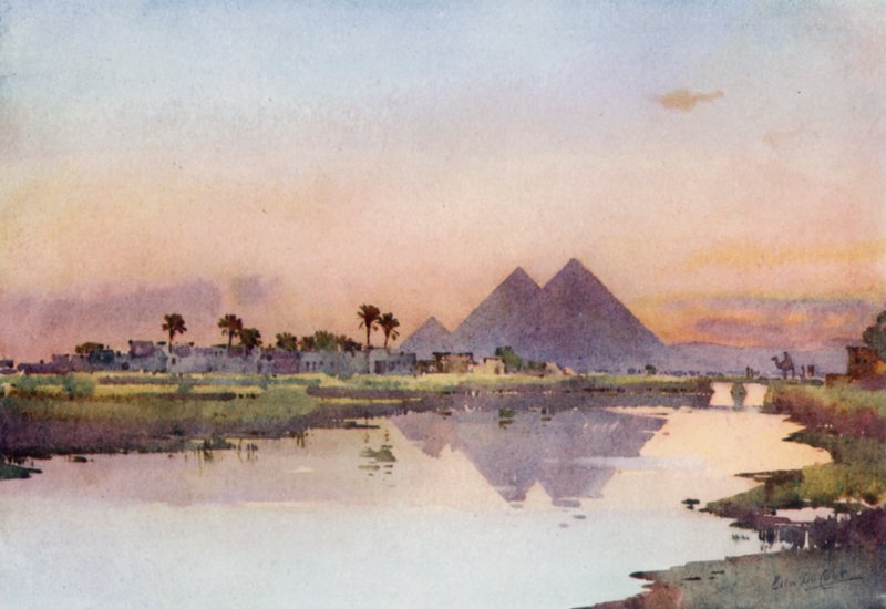 The Second Pyramid, Giza by Ella Du Cane: Fine art print