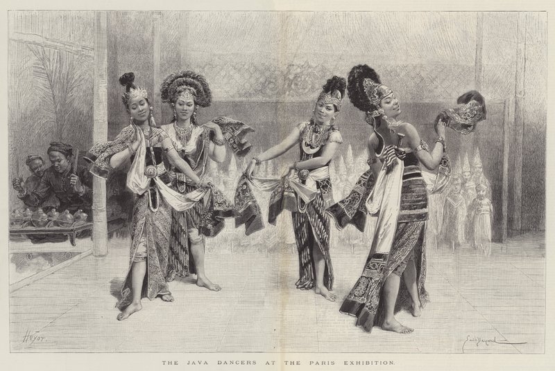 The Java Dancers at the Paris Exhibition