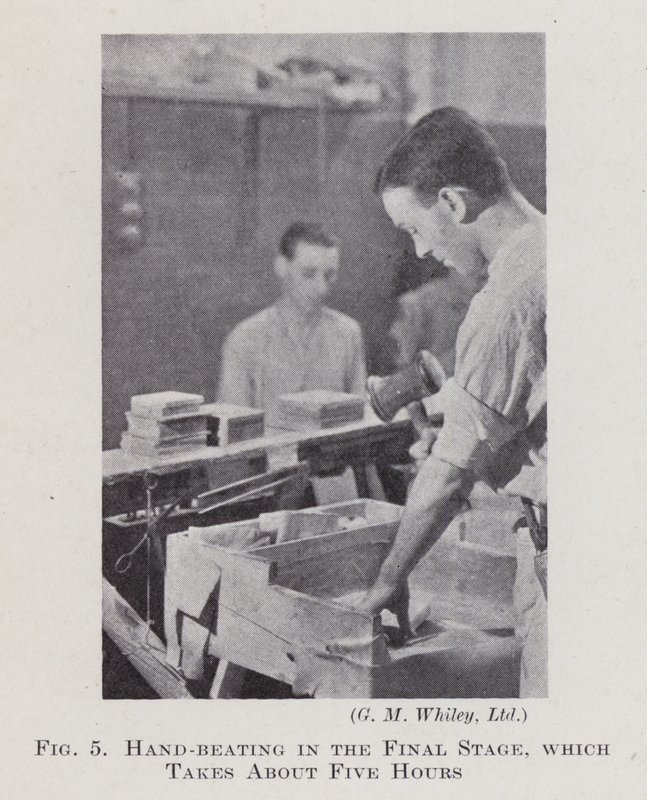 Hand-beating in the Final Stage, which takes about Five Hours