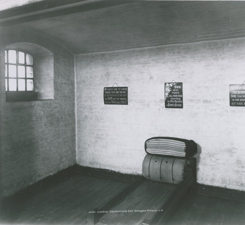 Interior View of a Condemned Cell in Newgate Prison