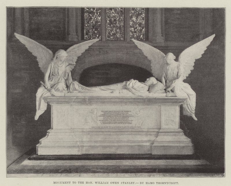 Monument to the Honourable William Owen Stanley, by Hamo Thornycroft