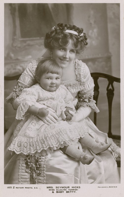 Mrs Seymour Hicks and daughter by English Photographer