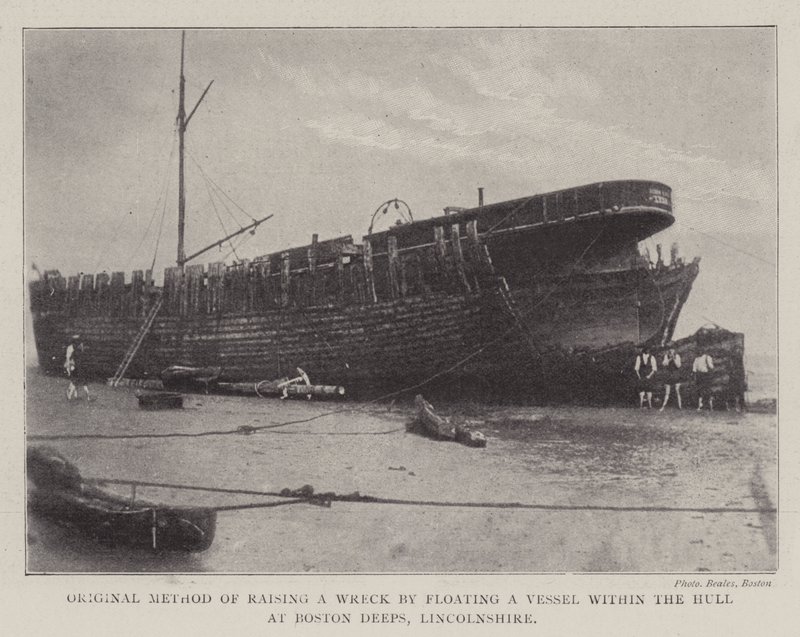 Original Method of Raising a Wreck by Floating a Vessel Within the Hull ...