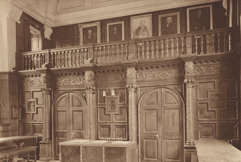 Oxford: Jesus College, The Hall Screen, c 1610