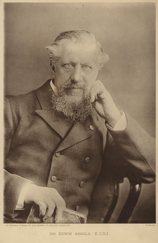 Portrait of Sir Edwin Arnold by English Photographer