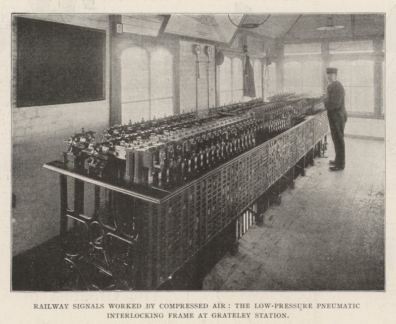 Railway Signals worked by Compressed Air, the Low-Pressure Pneumatic ...