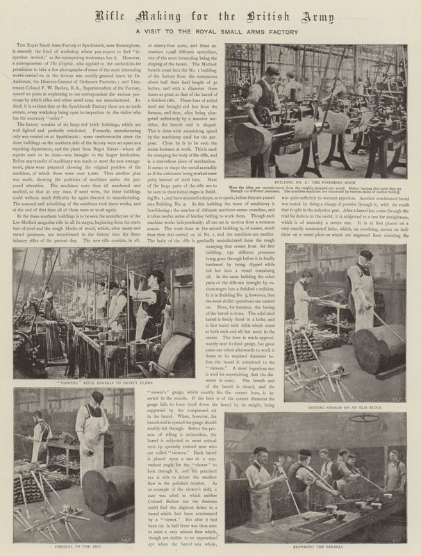 Rifle Making for the British Army by English Photographer