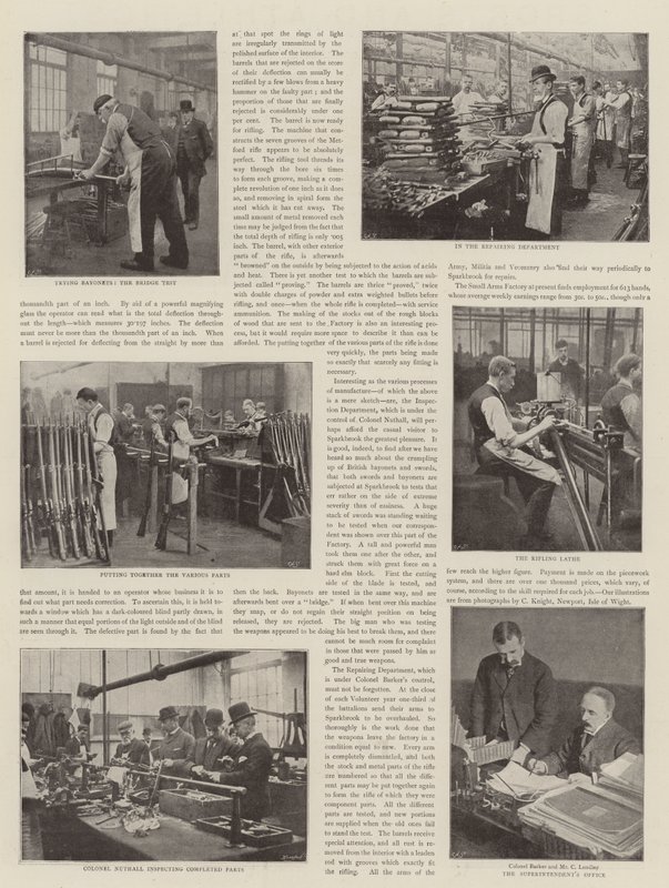 Rifle Making for the British Army by English Photographer