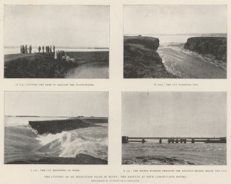 The Cutting of an Irrigation Basin in Egypt, the Results at Four ...