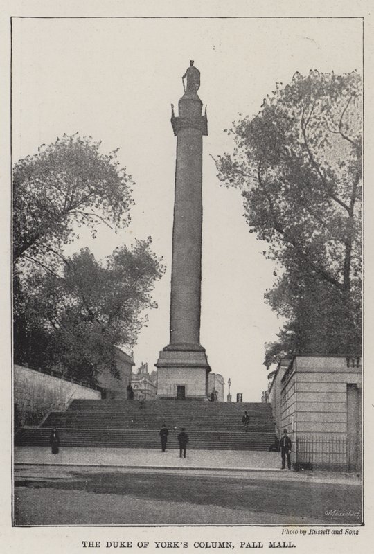The Duke of York's Column, Pall Mall by English Photographer