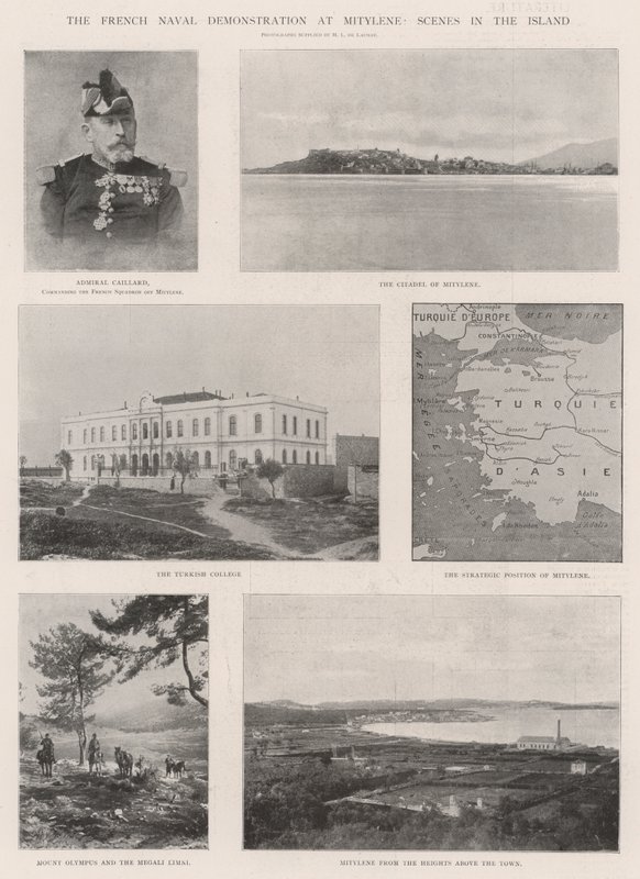 The French Naval Demonstration at Mitylene, Scenes in the Island