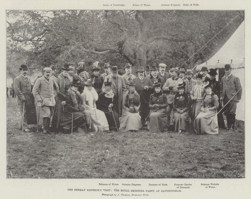 The German Emperor's Visit, The Royal Shooting Party at Sandringham