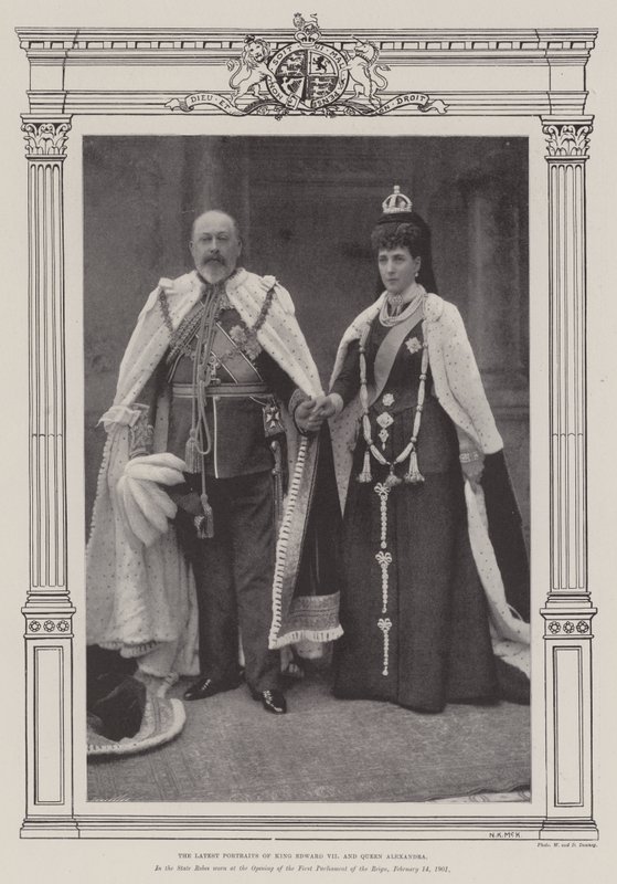The Latest Portrait of King Edward VII and Queen Alexandra