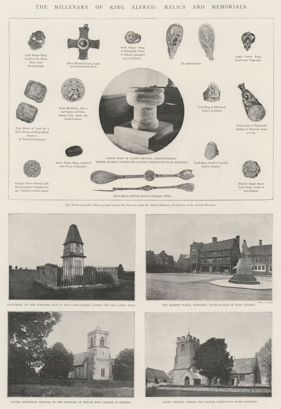 The Millenary of King Alfred, Relics and Memorials