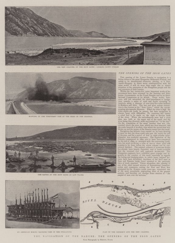 The Navigation of the Danube, the Opening of the Iron Gates
