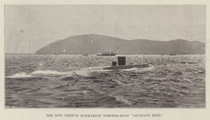 The New French Submarine Torpedo-Boat Gustave Zede