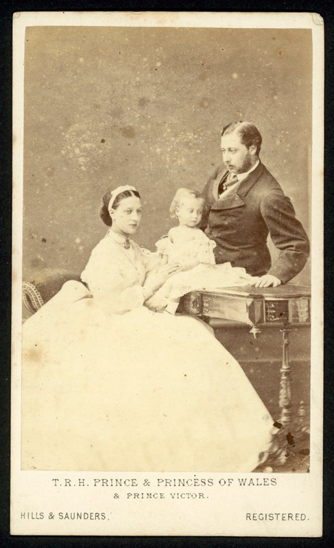 The Prince and Princess of Wales and Prince Victor