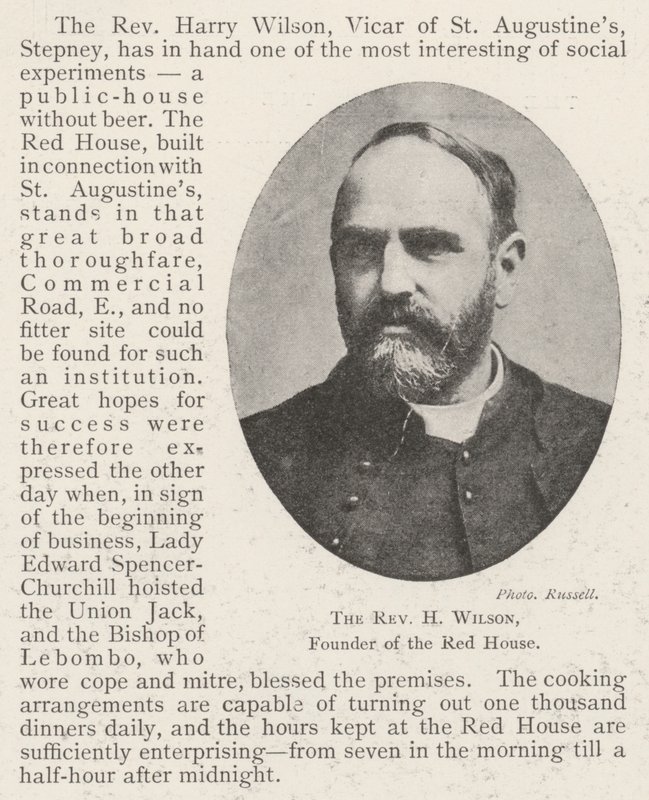 The Reverend H Wilson, Founder of the Red House