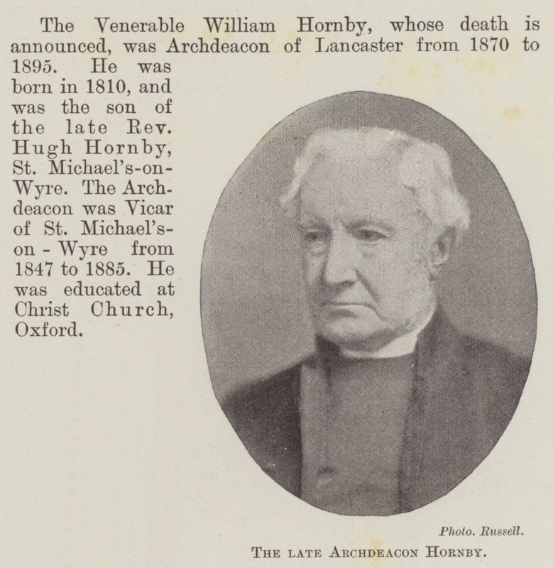 The Late Archdeacon Hornby by English Photographer