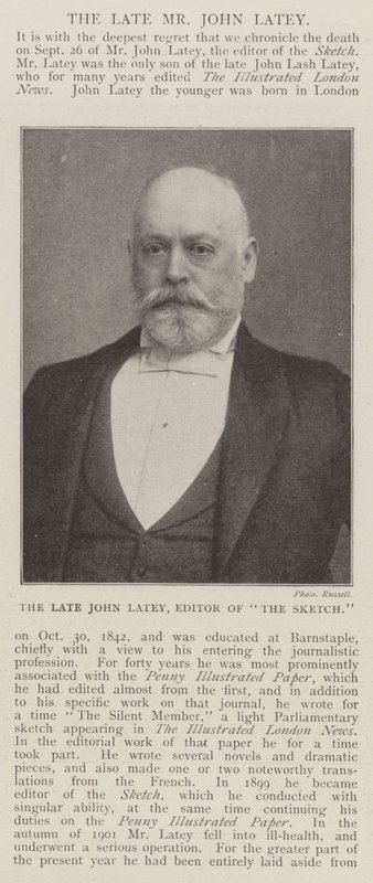 The Late John Latey, Editor of The Sketch