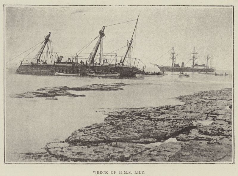 Wreck of HMS Lily by English Photographer: Fine art print