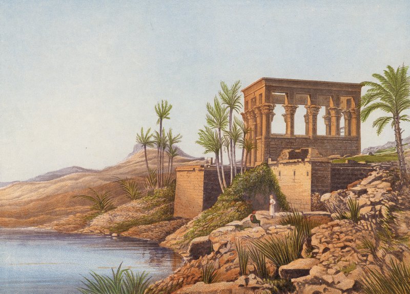An Egyptian Temple by the River Nile, Philae