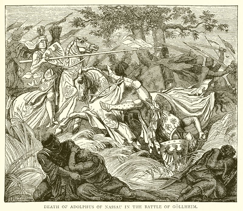 Death of Adolphus of Nassau in the Battle of Gollheim