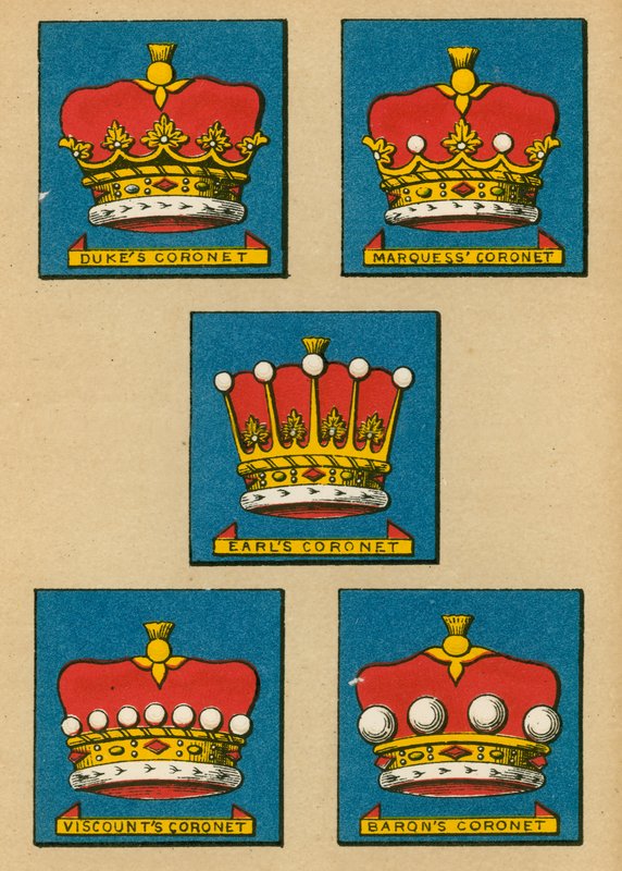 Duke's Coronet, Marquess' Coronet, Earl's Coronet, Viscount's Coronet ...